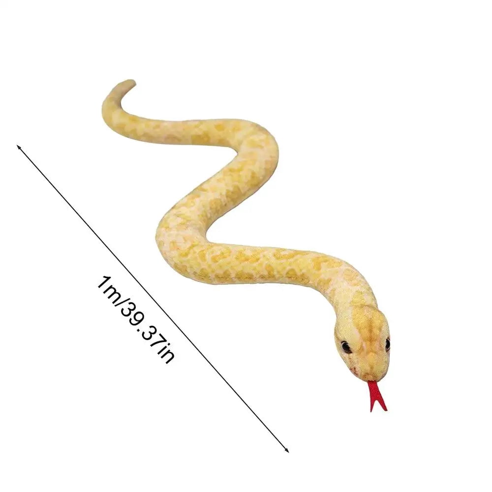 Plush Snake Giant Cobra Prank Prop 39 Inch Washable Stuffed Plush ...