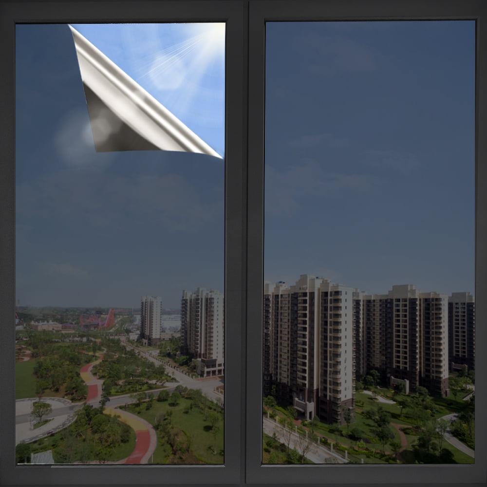 23.6"*118" One Way Mirror Tint, Home Window Film Privacy Protect UV ...