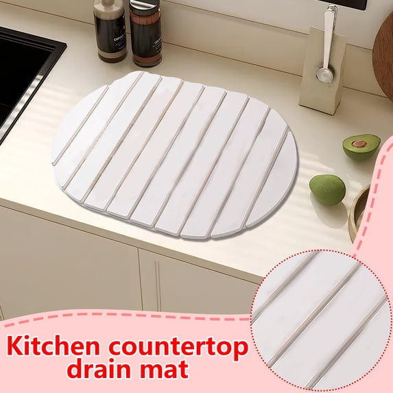 23.6*15.3Inch Stone Dish Drying Mat for Kitchen Counter,Quick Dry Stone ...