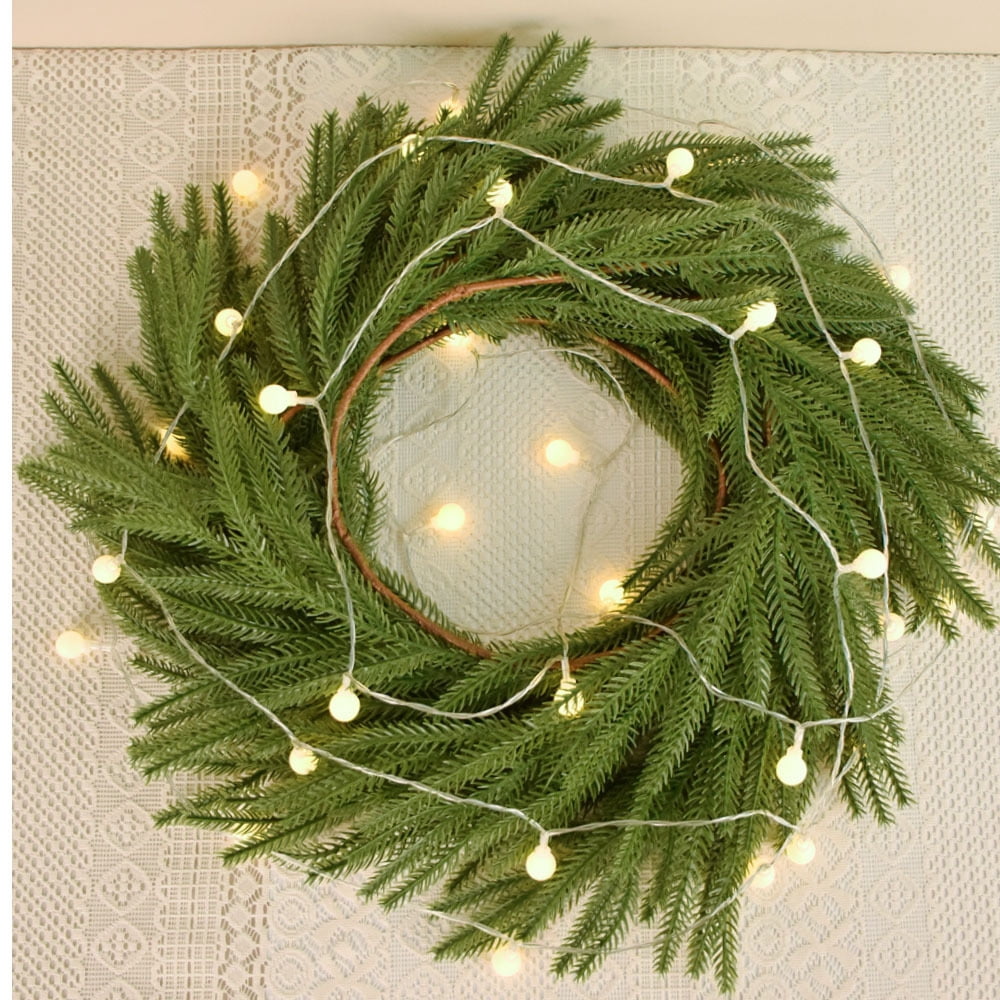 23.6" Christmas Norfolk Pine Garlands, Christmas Artificial Pine ...