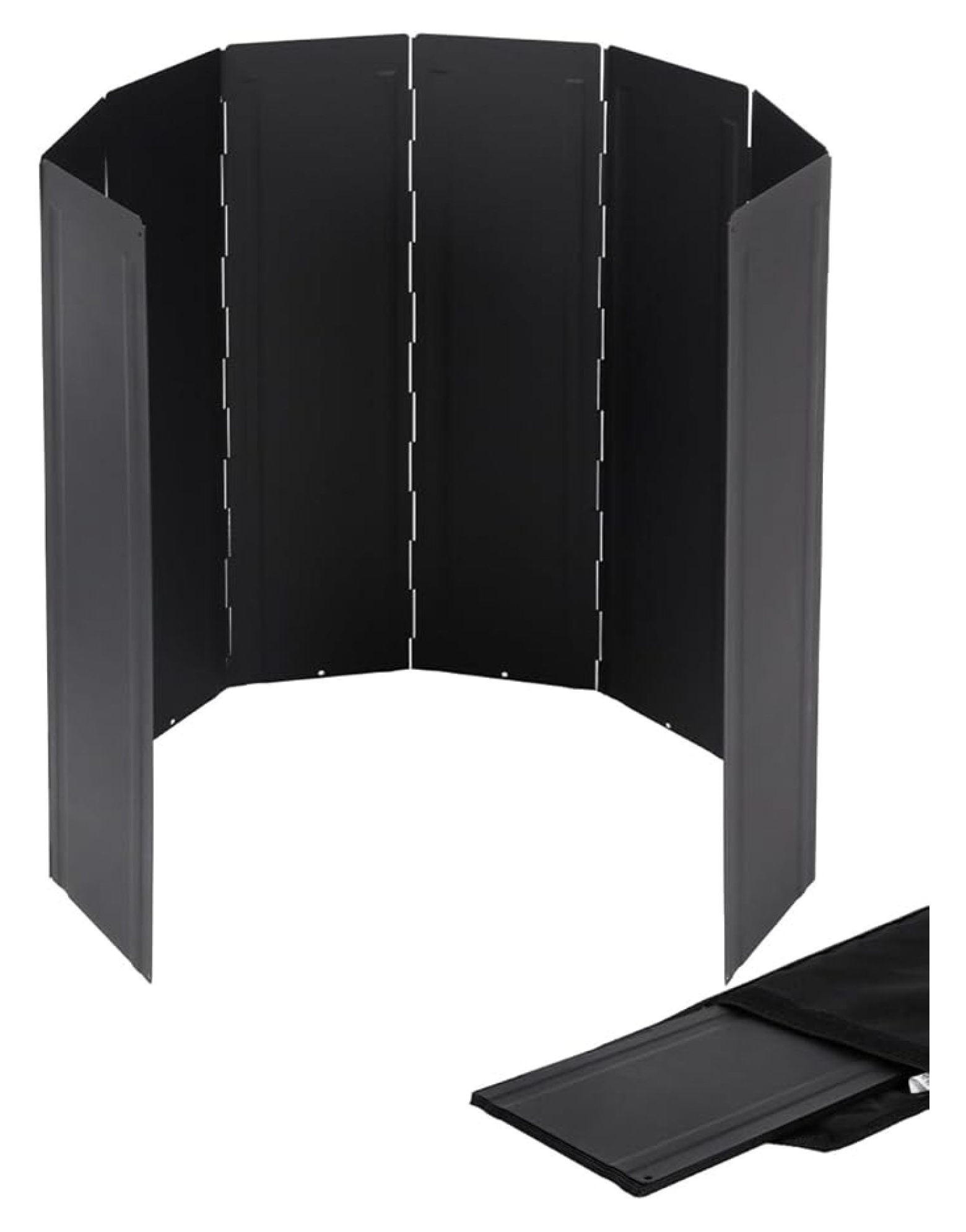 23.6" Extra Tall Windscreen, Heavy Duty 8 Plates Folding Portable Camp ...