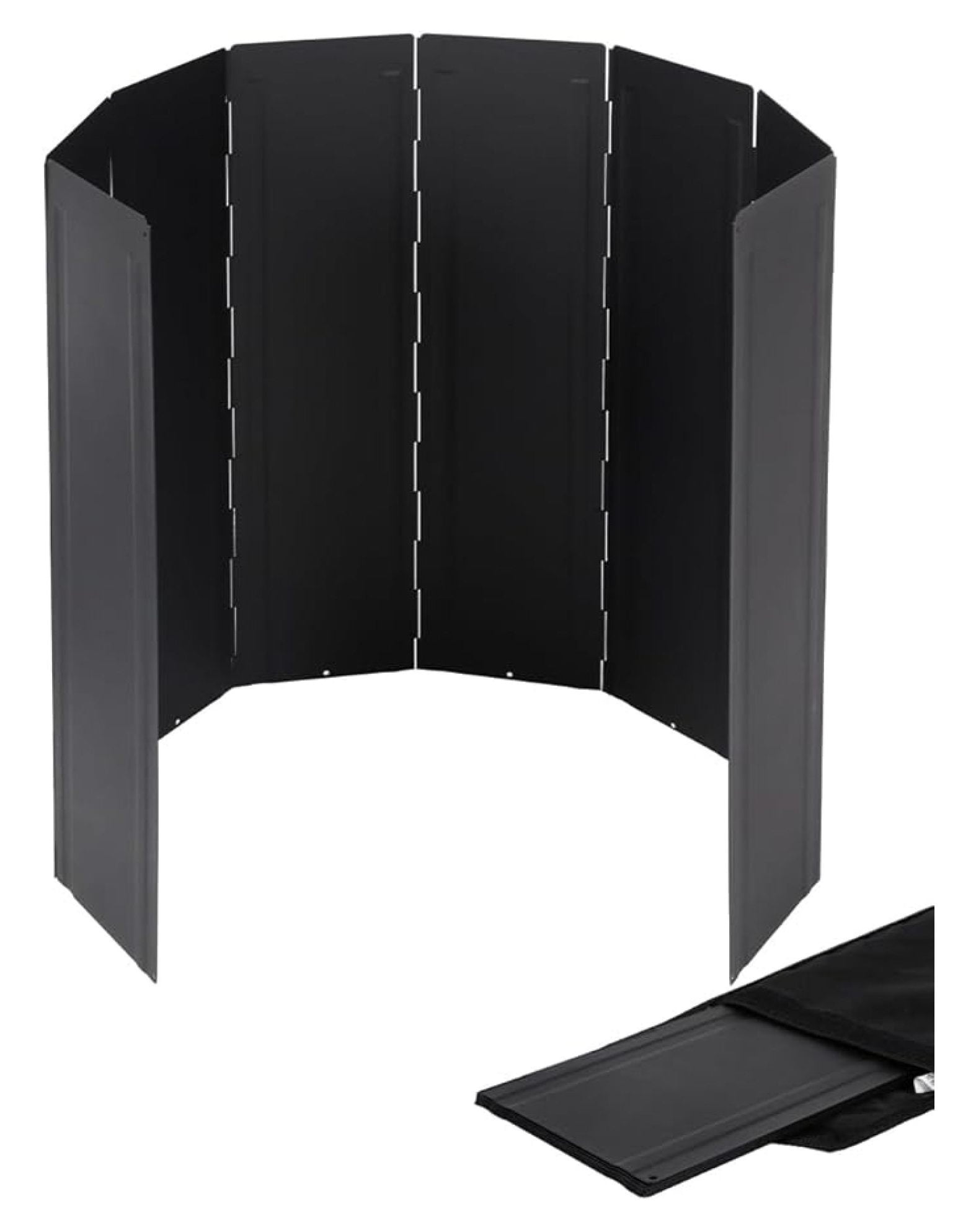 23.6" Extra Tall Windscreen, Heavy Duty 8 Plates Folding Portable Camp ...