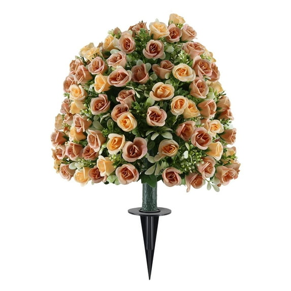 23.6" Faux Outdoor Plants, Artificial Boxwood Topiary Ball Trees with ...