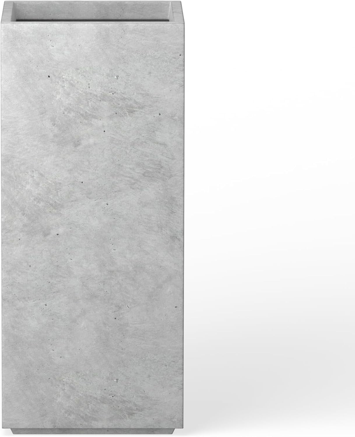 23.6" H Tall Rectangular Concrete Planter, Modern Square Diameter Plant ...