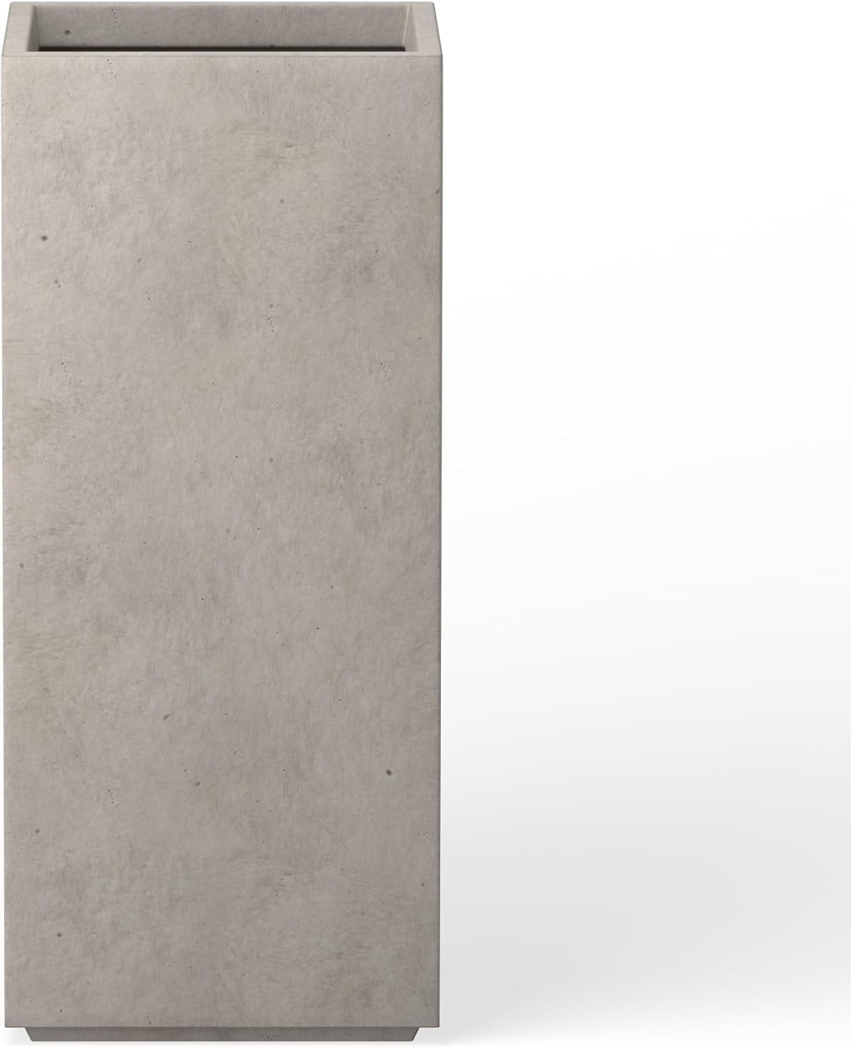 23.6" H Tall Rectangular Concrete Planter, Modern Square Diameter Plant ...