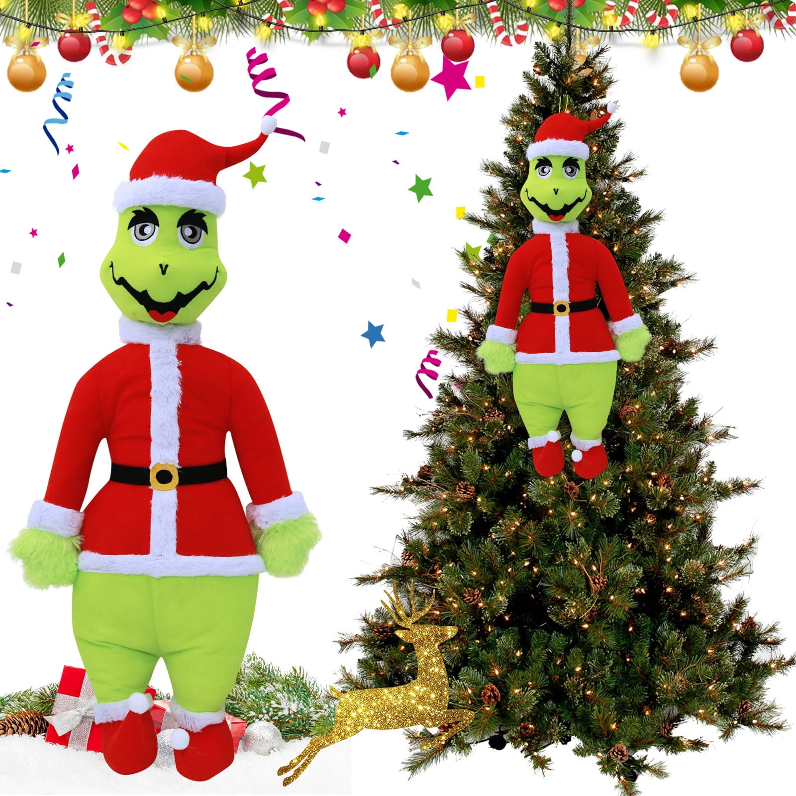 23.6 Inch Grinch Stuffed Animals, Grinch Decor Christmas Grinch ...