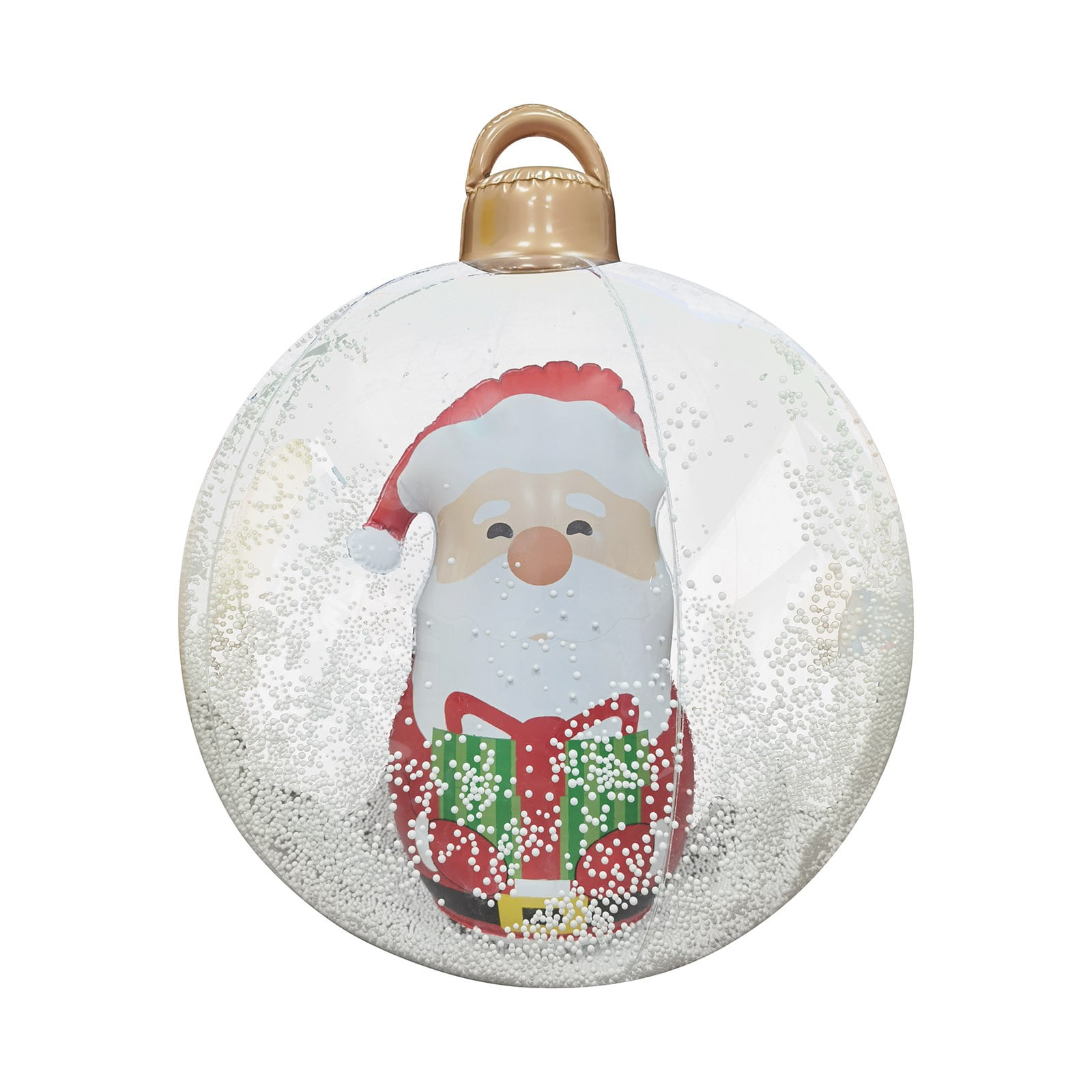 23.6 Inch Light Up Inflatable Christmas Ball, PVC Inflatable Decorated ...