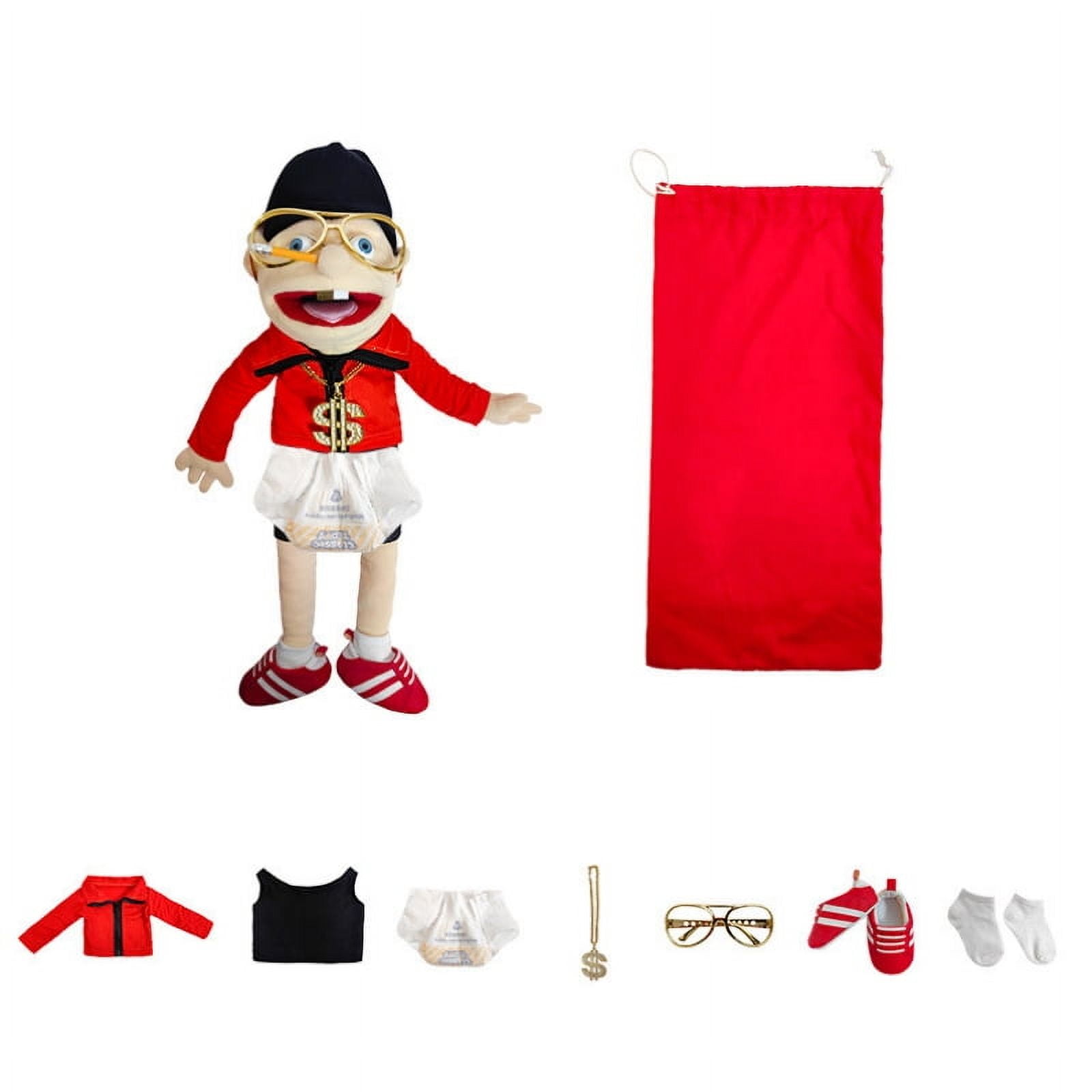 23.6-Inch Rock Jefy Hand Puppets Stuffed Plush Toy for Kids and Fans - Interactive & Educational ...