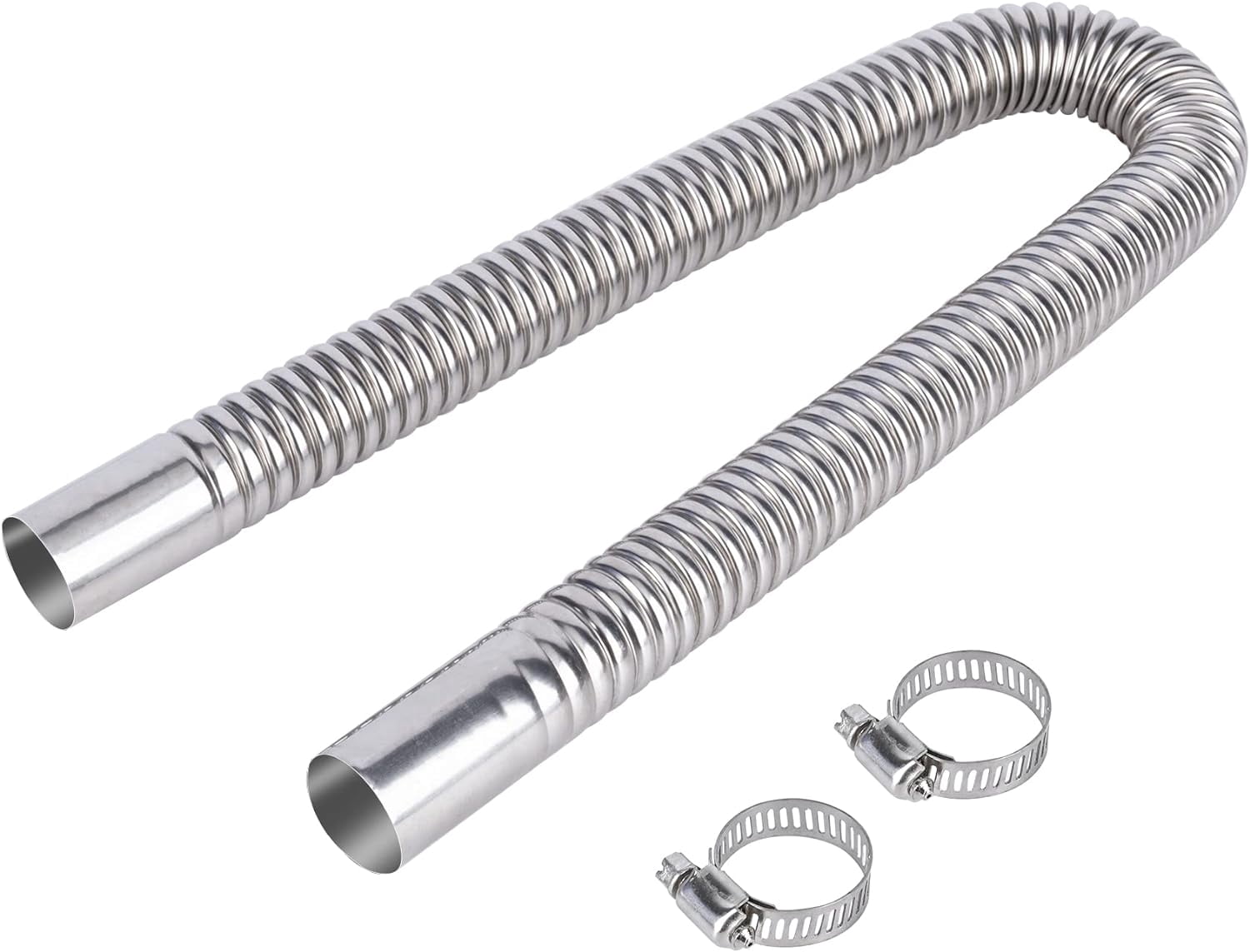 23.6 Inches Stainless Steel Exhaust Hose, 2.5cm/ 1 In Fuel Tank Diesel ...
