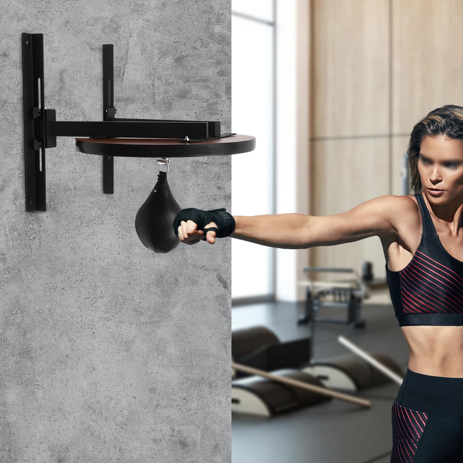 23.6" Speed Bag Platform Kit, Wall-mounted Speed Bag Platform Heavy ...