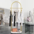 23.6" Wide Freestanding Coat & Hat Rack With Marble Base For Bedroom ...