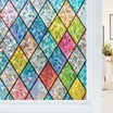 Window Privacy Film 3D Grid Pattern Static Cling to Glass Window Non ...