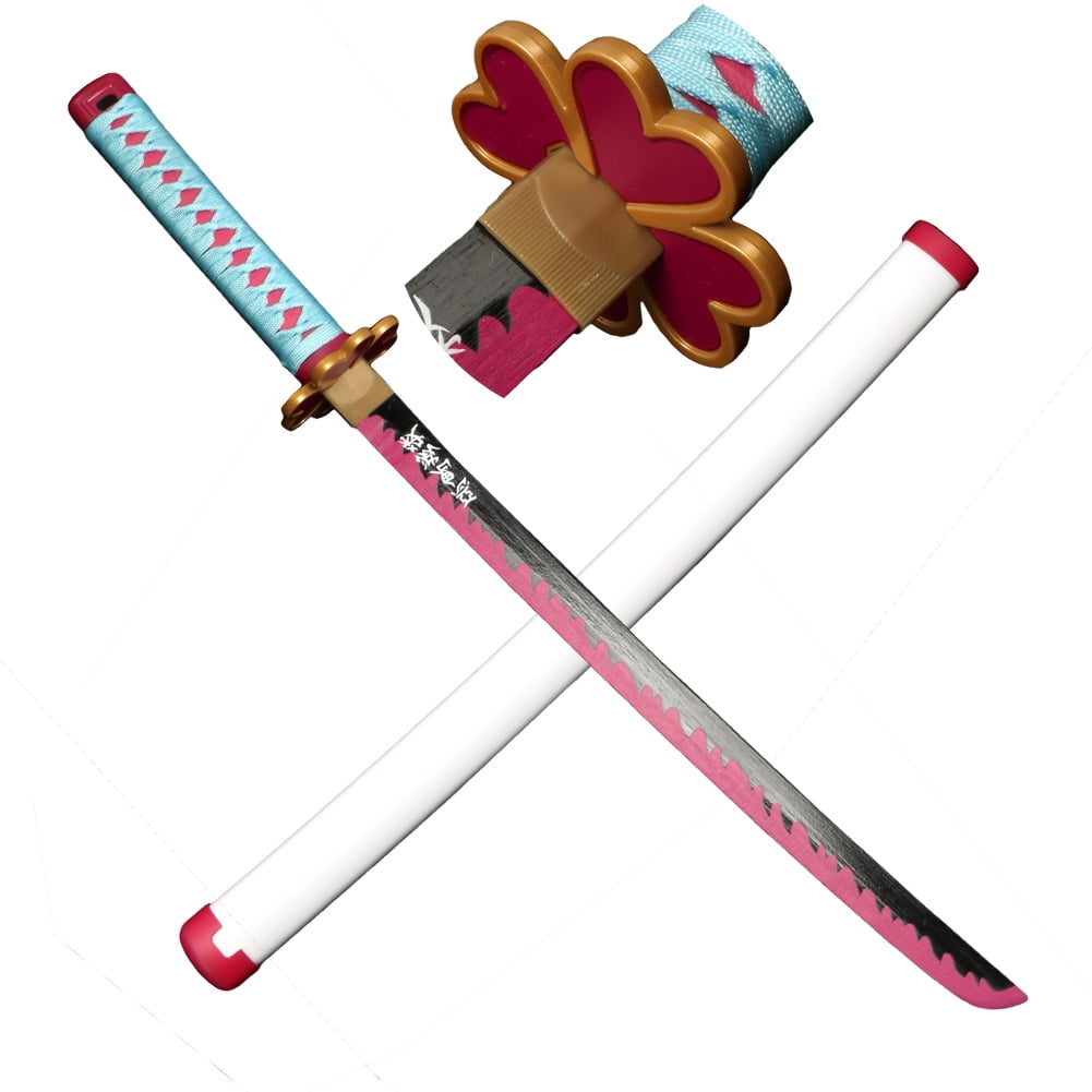 23.6 inches Bamboo Wooden Anime Demon Slayer Sword Kanroji Mitsuri ...