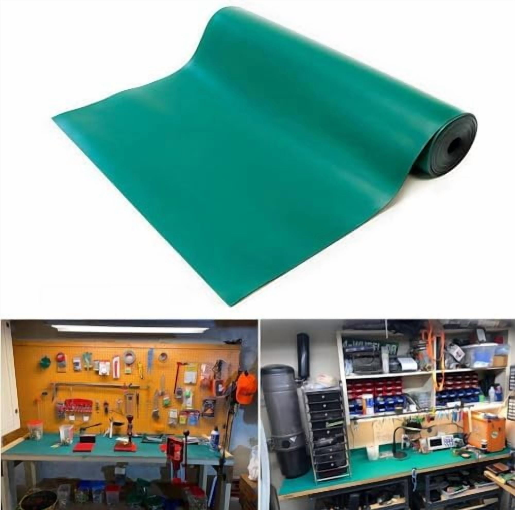 23.6" x 118" Rubber ESD Soldering Mat Roll 0.08" Thick Anti-Static High ...