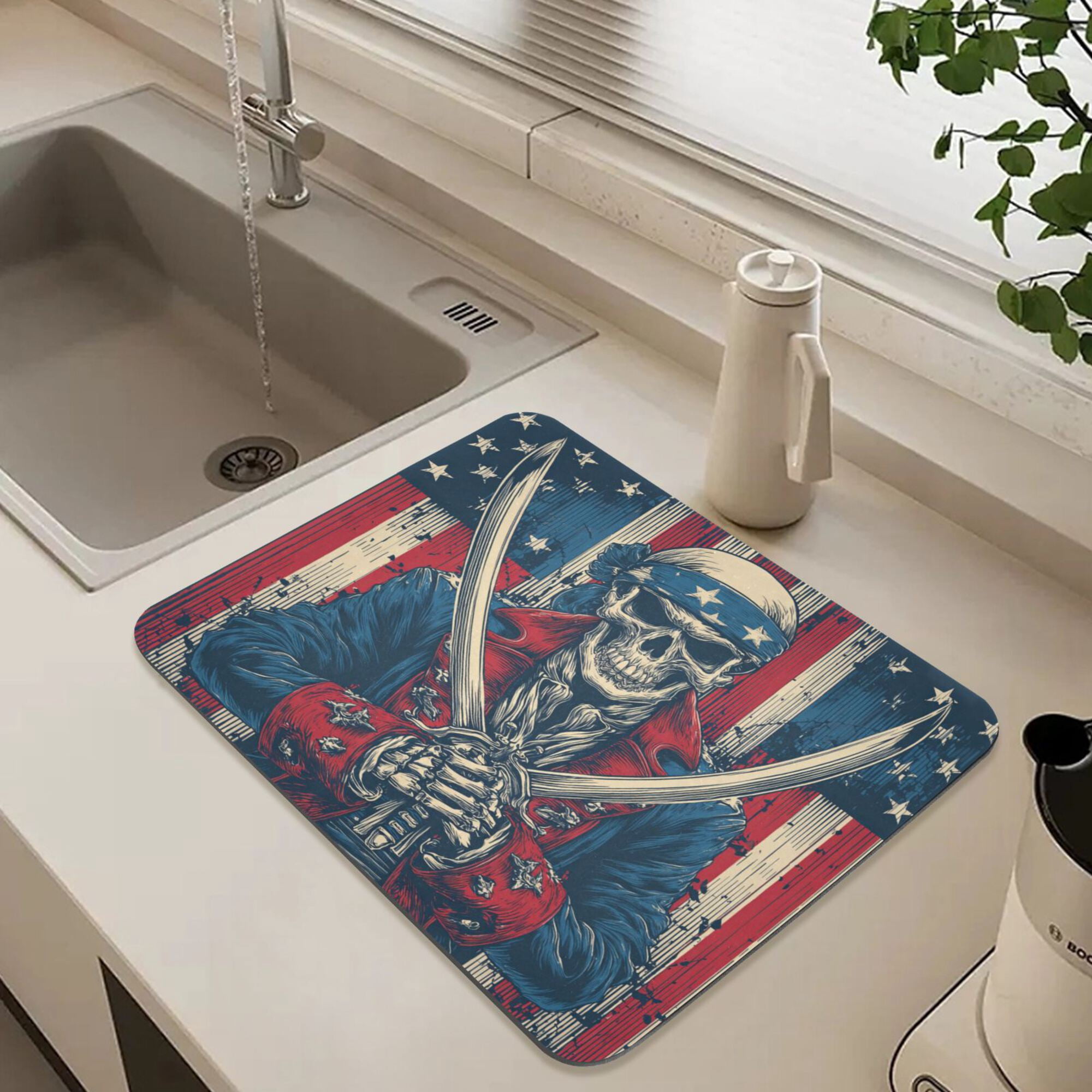23.6" x 19.7"Diatomaceous Earth Dish Drying Mat Super Absorbent Non ...