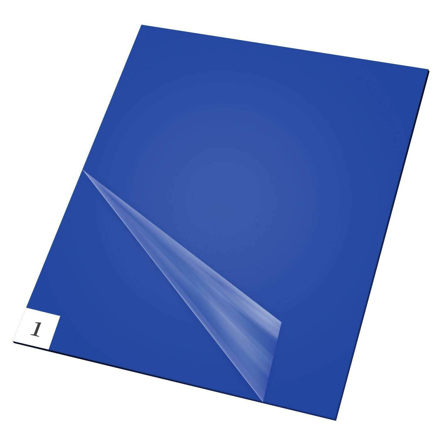 23.6 "x 35.4" Tacky Mat Sticky Tacky Adhesive Mat 300 Sheets Blue for ...