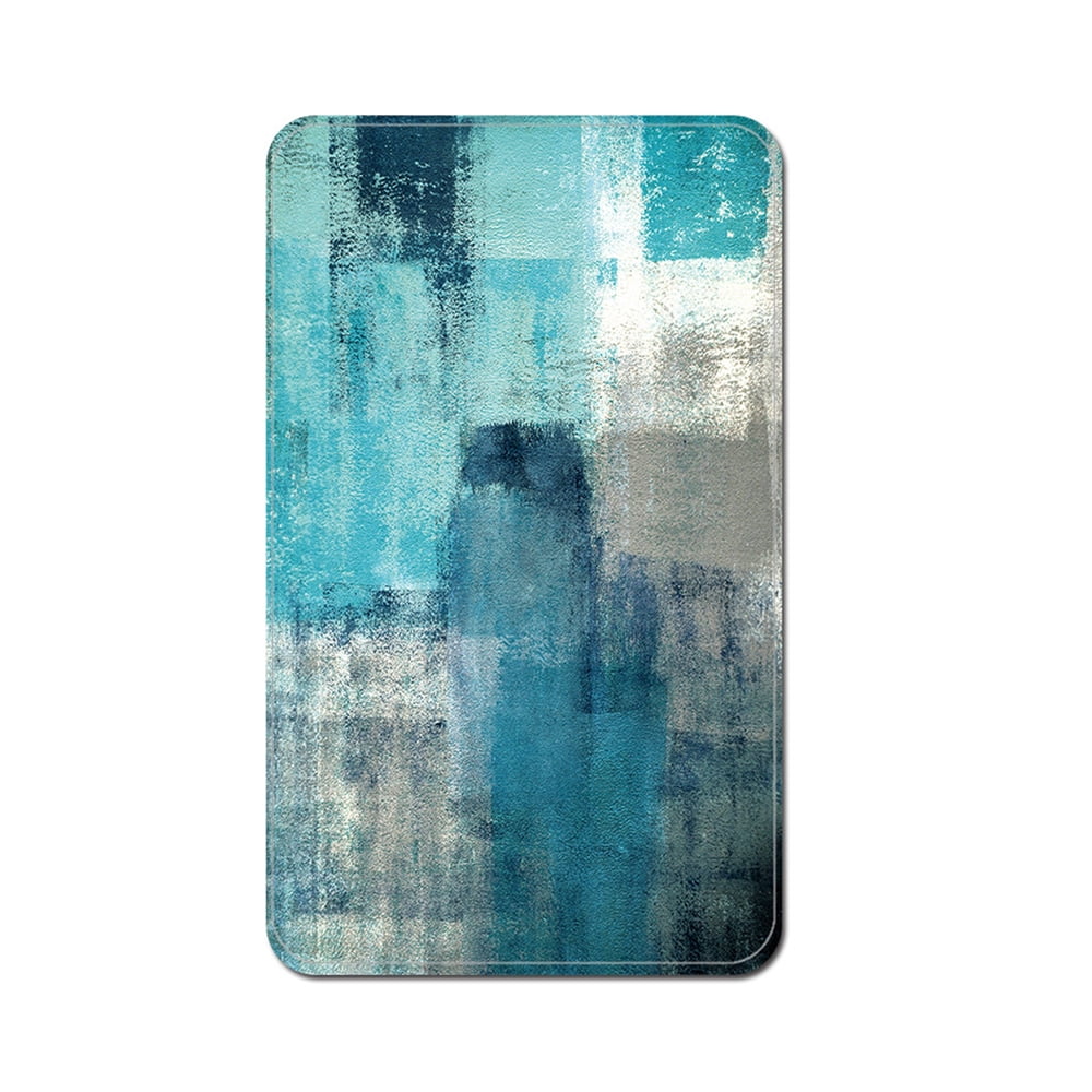 XIAWE Bathroom Rugs Runner 23.6" x 35.5" Soft Flannel Water Absorbent ...