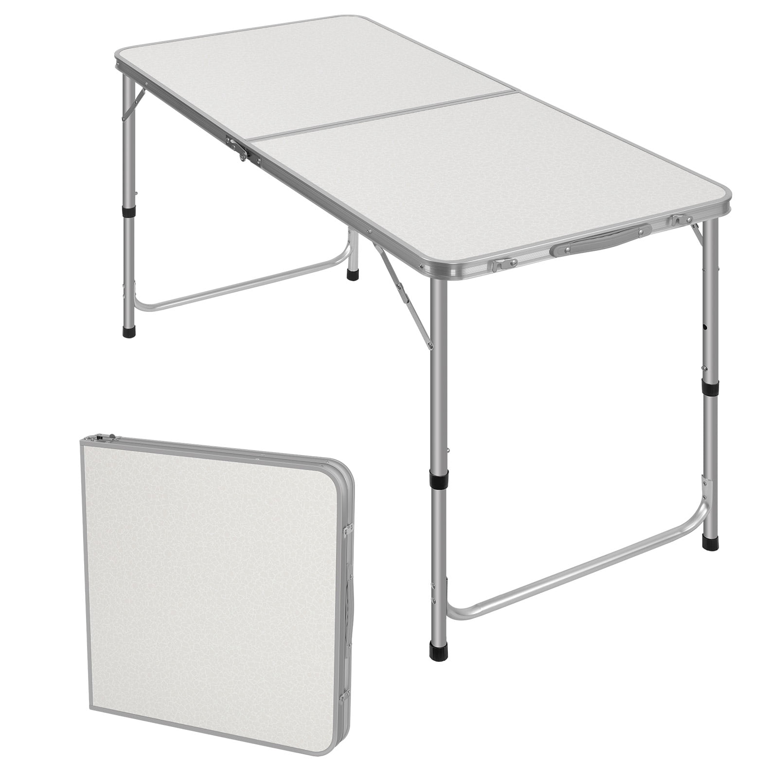 23.62*47.24in Low Folding Table Folding White Table Versatile Space ...