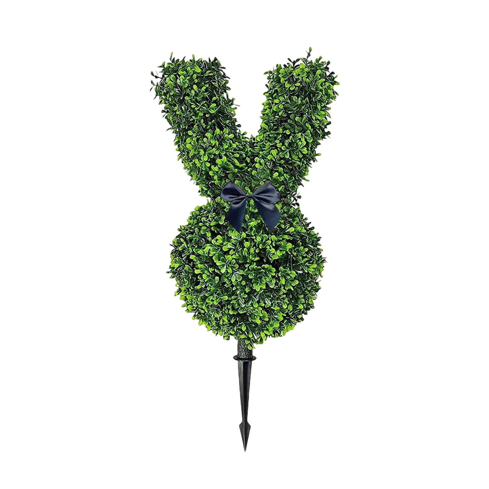 23.62 Inch Green Bunny Shaped Topiary Tree with Ground Spike - Large ...