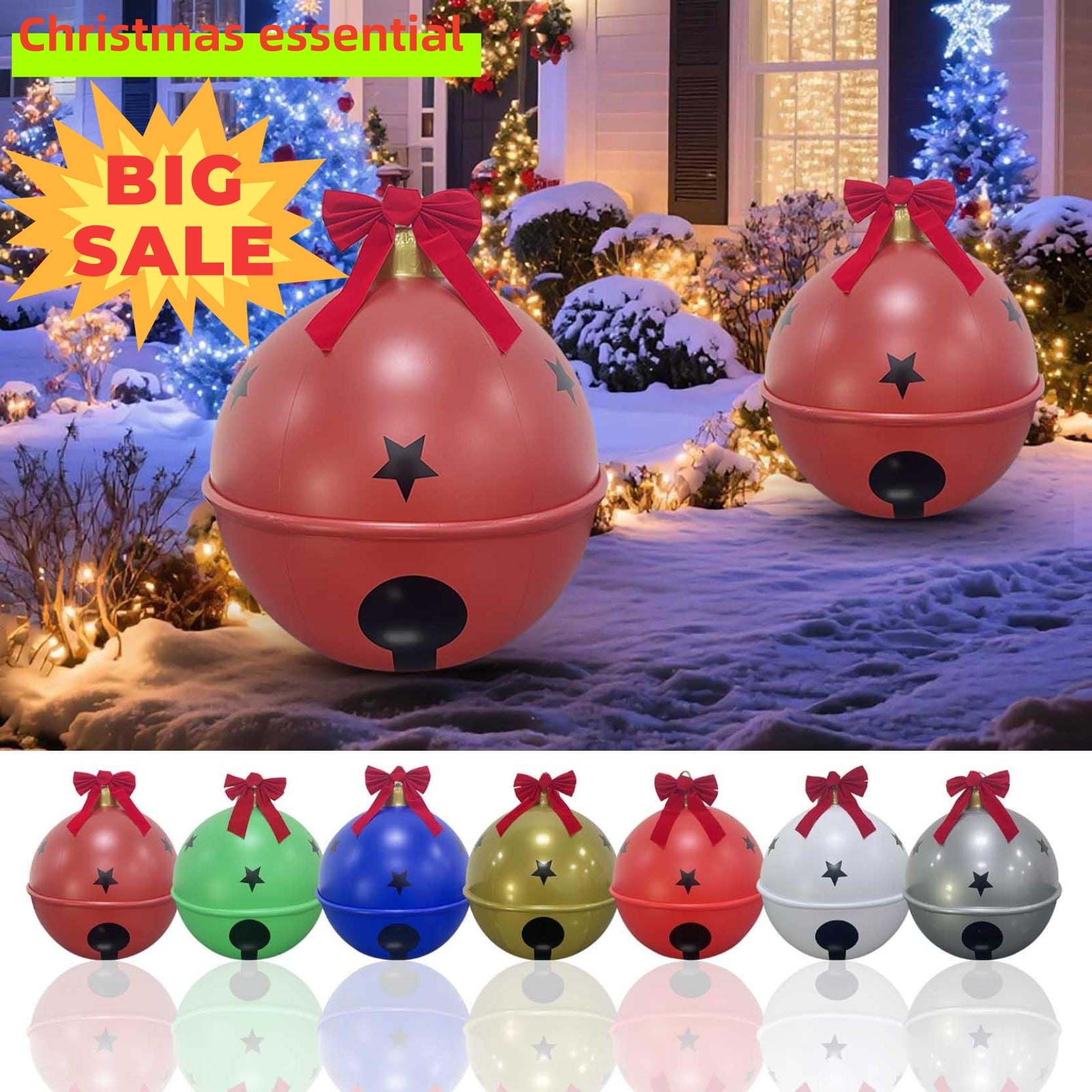 23.62 In Inflatable Christmas Ornaments Outdoor - Large Inflatable ...