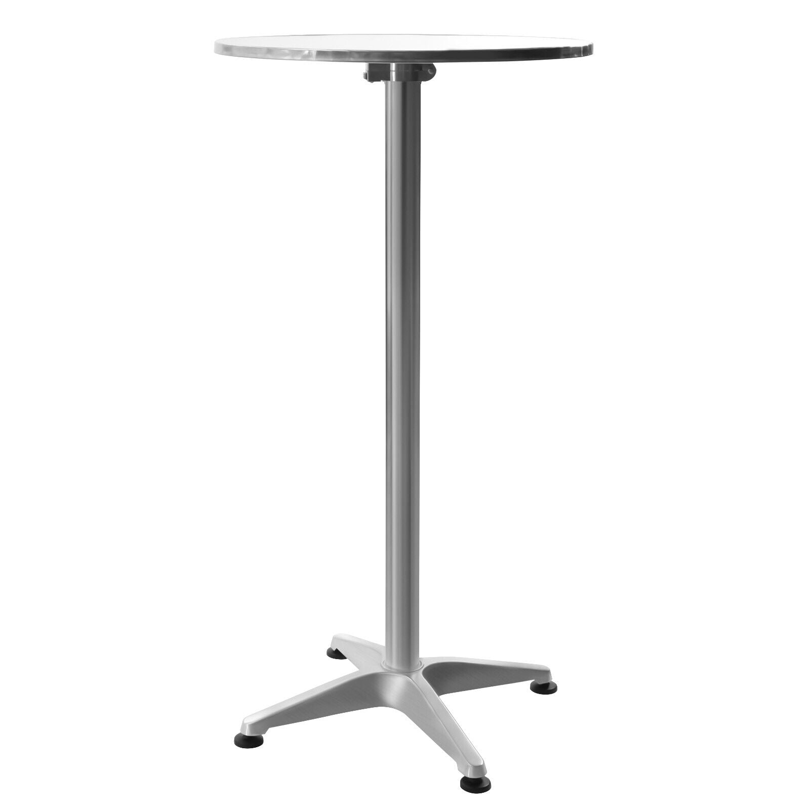 23.62" Outdoor Patio Metal Table One-Piece Molding Desktop Bar Height ...