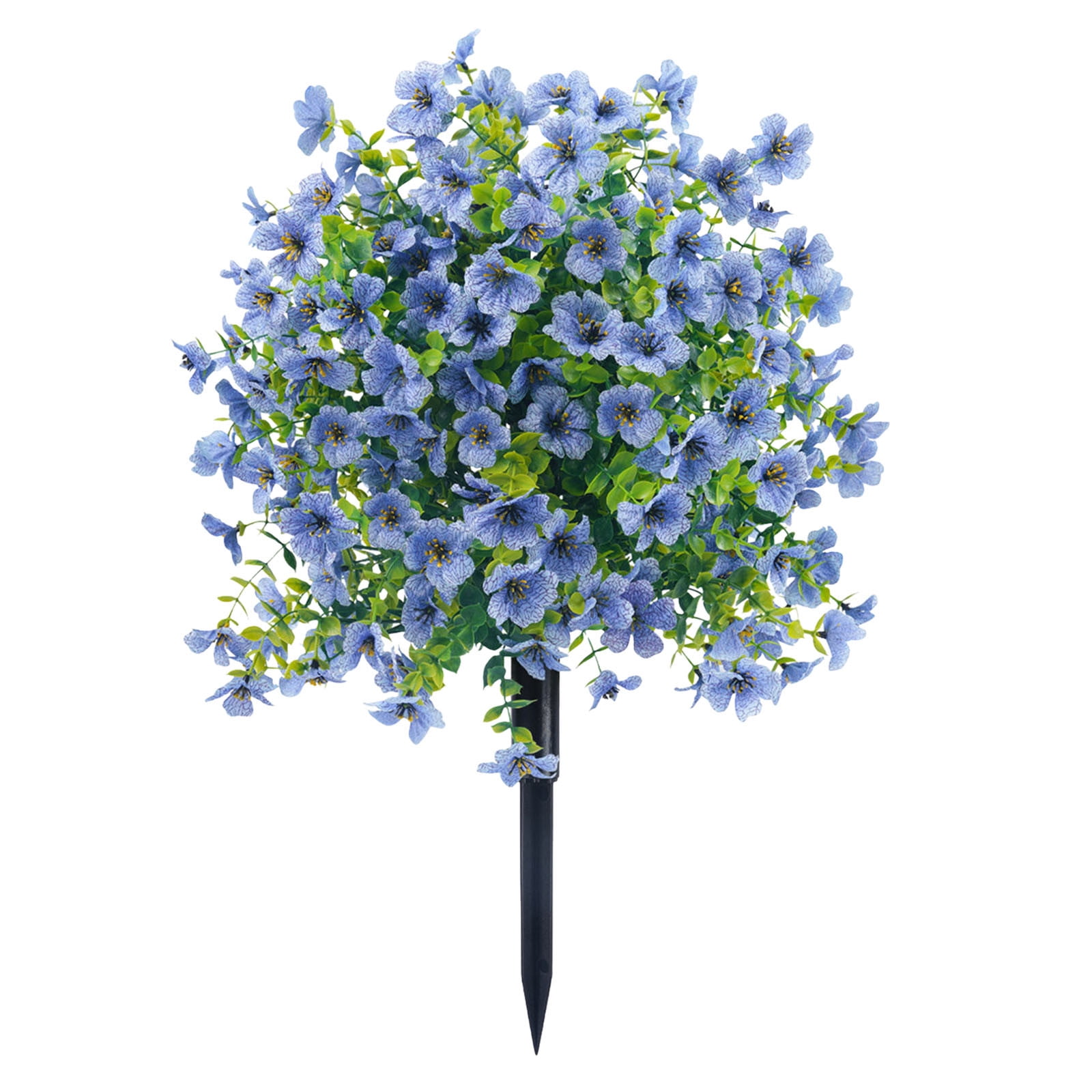 23.62inch Artificial Violet Topiary Trees with Ground Artificial Bushes ...