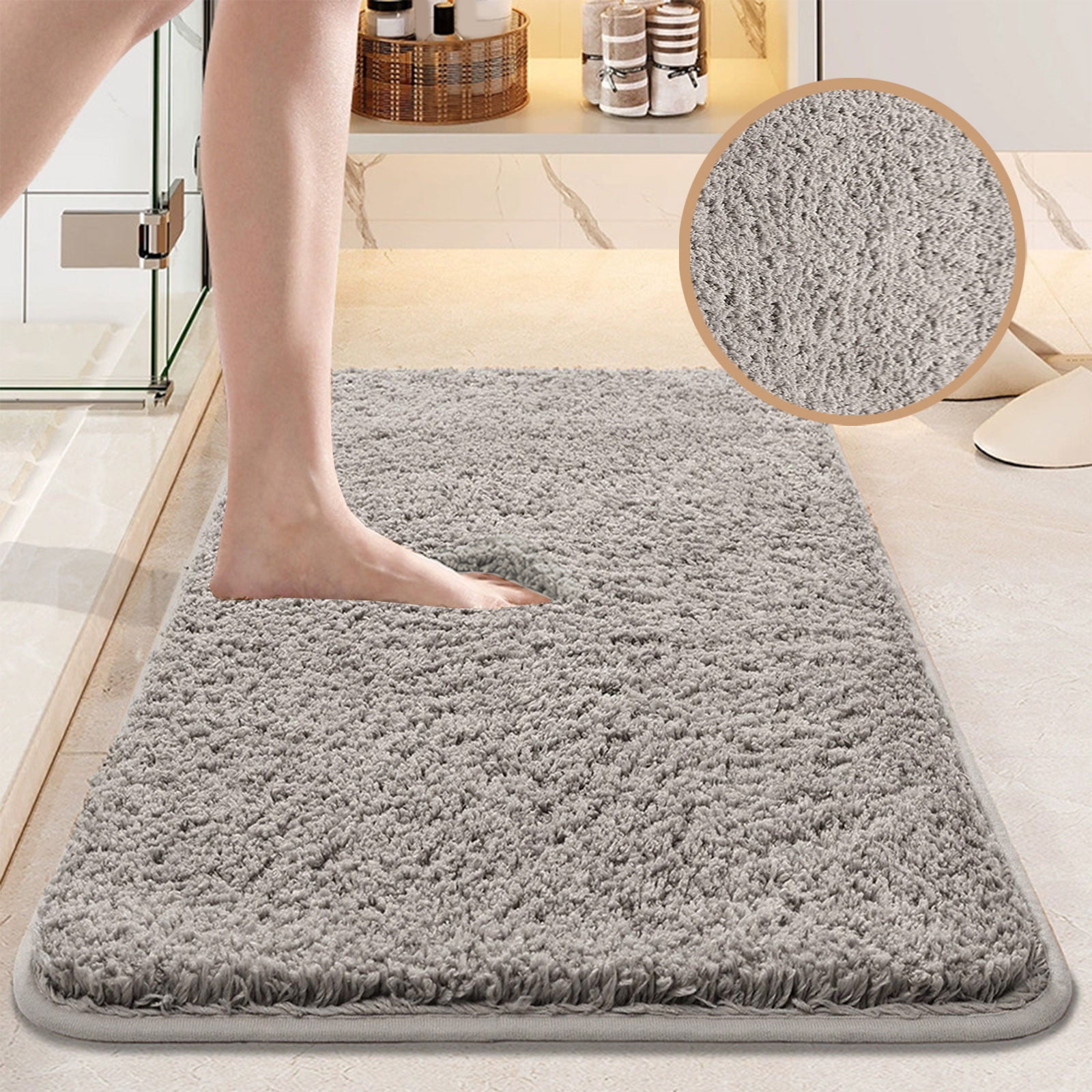 23.62x15.75x0.98 In Shower and Tub Thickened Restroom Floor Mats ...