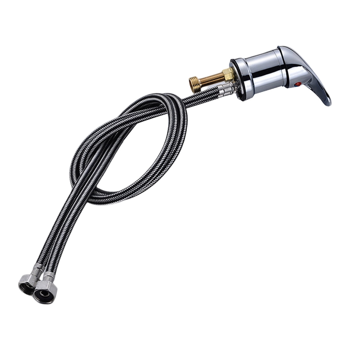 23.6in Shampoo Bowl Faucet Chrome Plated Ceramic Valve Core 47.2in Sink ...