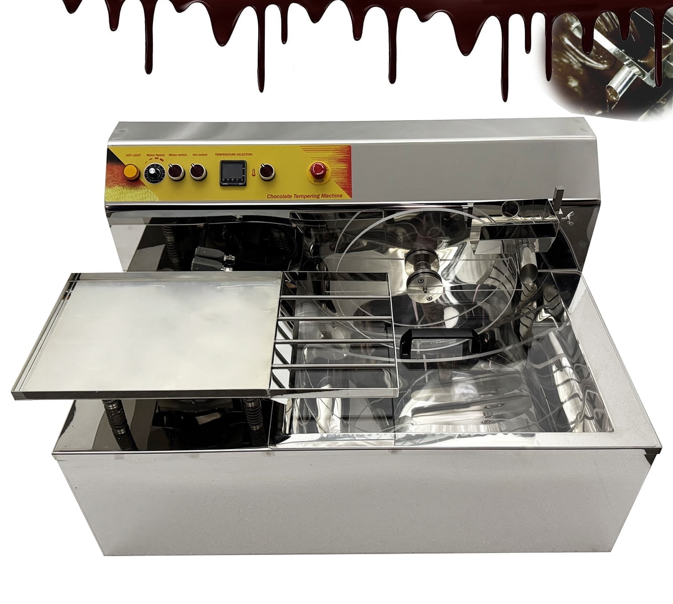23.6L Automatic Chocolate Melting Machine with Vibration Table ...