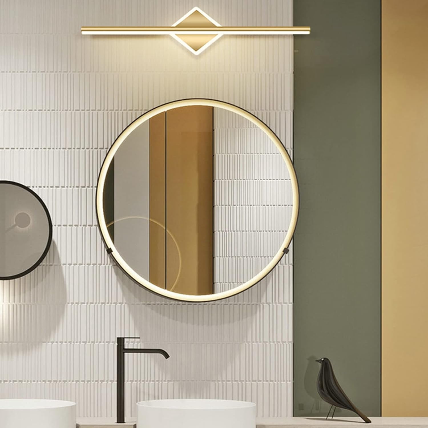 23.6in Battery Operated Bathroom Vanity Light fixtures with Remote ...