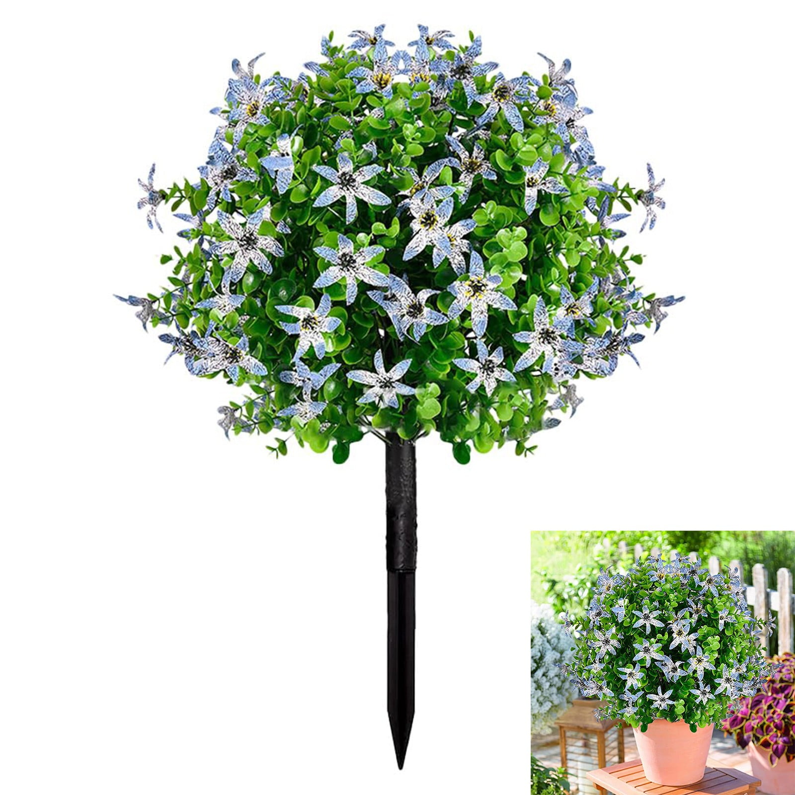 23.6in Oncidium Orchid Artificial Topiary Ball, Fall Topiary with ...