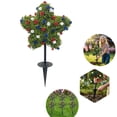 23.6in Patriotic Star Topiary Stake,4th of July Artificial Flower ...