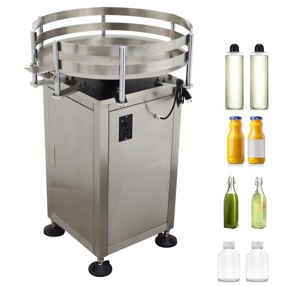 23.6inch Automatic Bottle Collecting Machine Round Accumulation Table ...