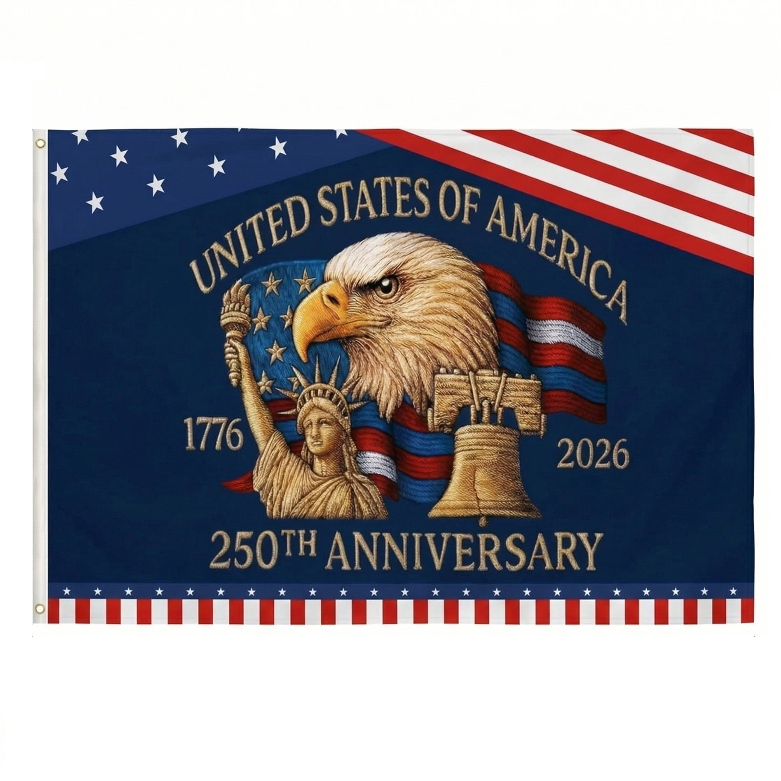23.6x35.4 in. US 250 Banners — 4th of July Decorations — Porch Railings ...