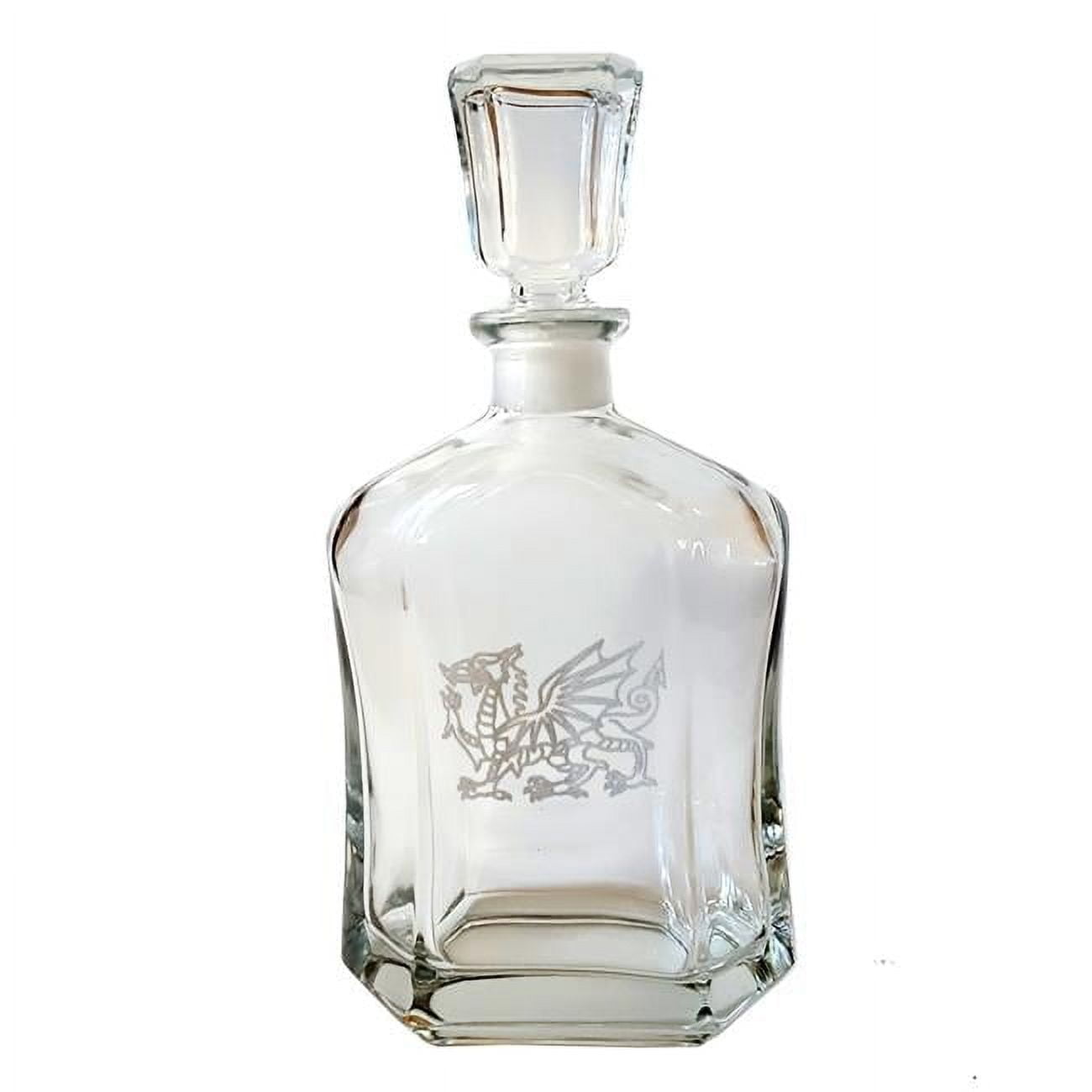 23.75 oz Welsh Dragon Engraved Decanter Glass - Walmart.com