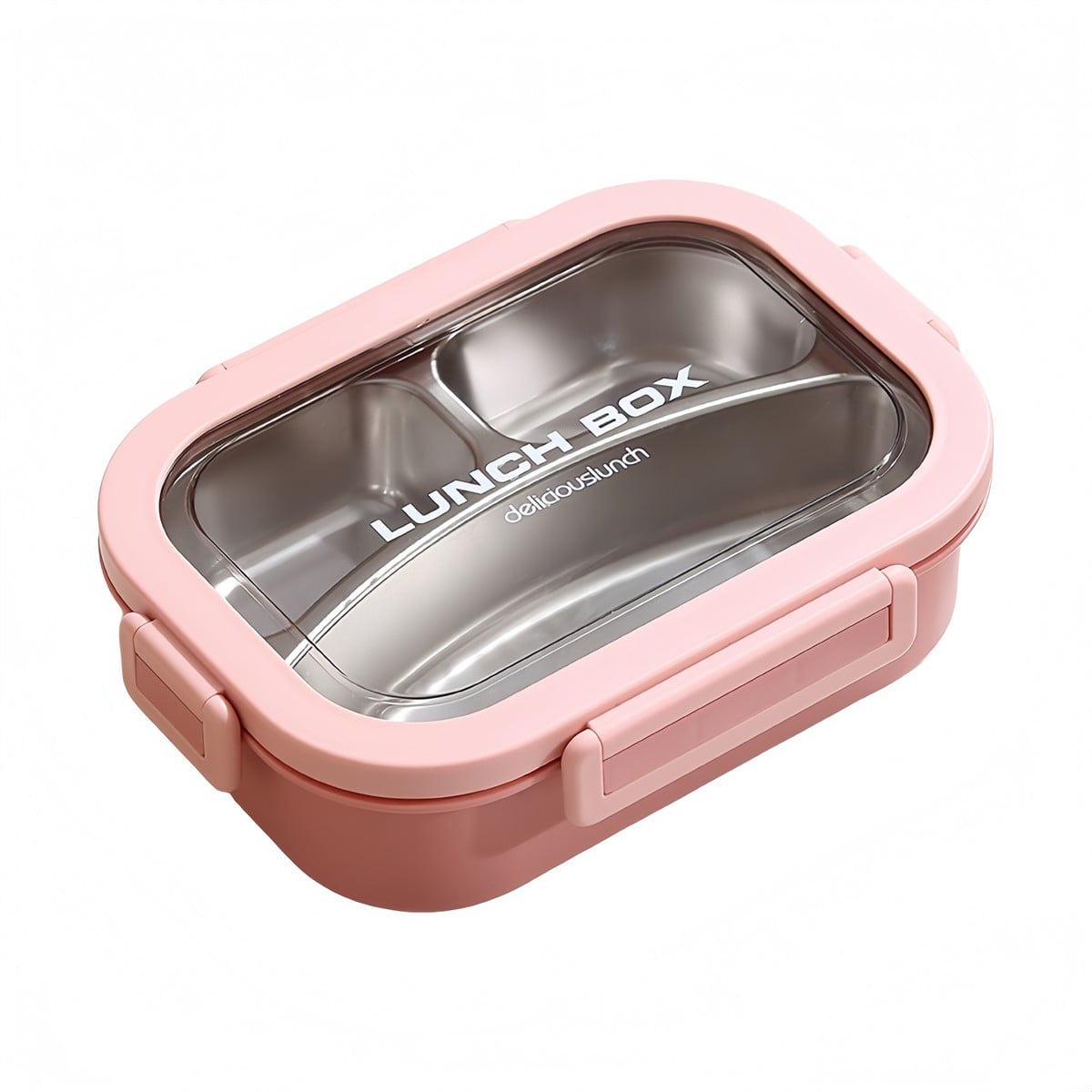 23.7x17.3x6.6cm 3 Compartment Container Easy Clean Lunch Box Lunch Box ...