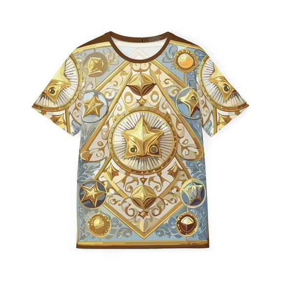 23-Card Deck Graphic T-Shirt, Art Design Poly Shirt, All Over Print ...