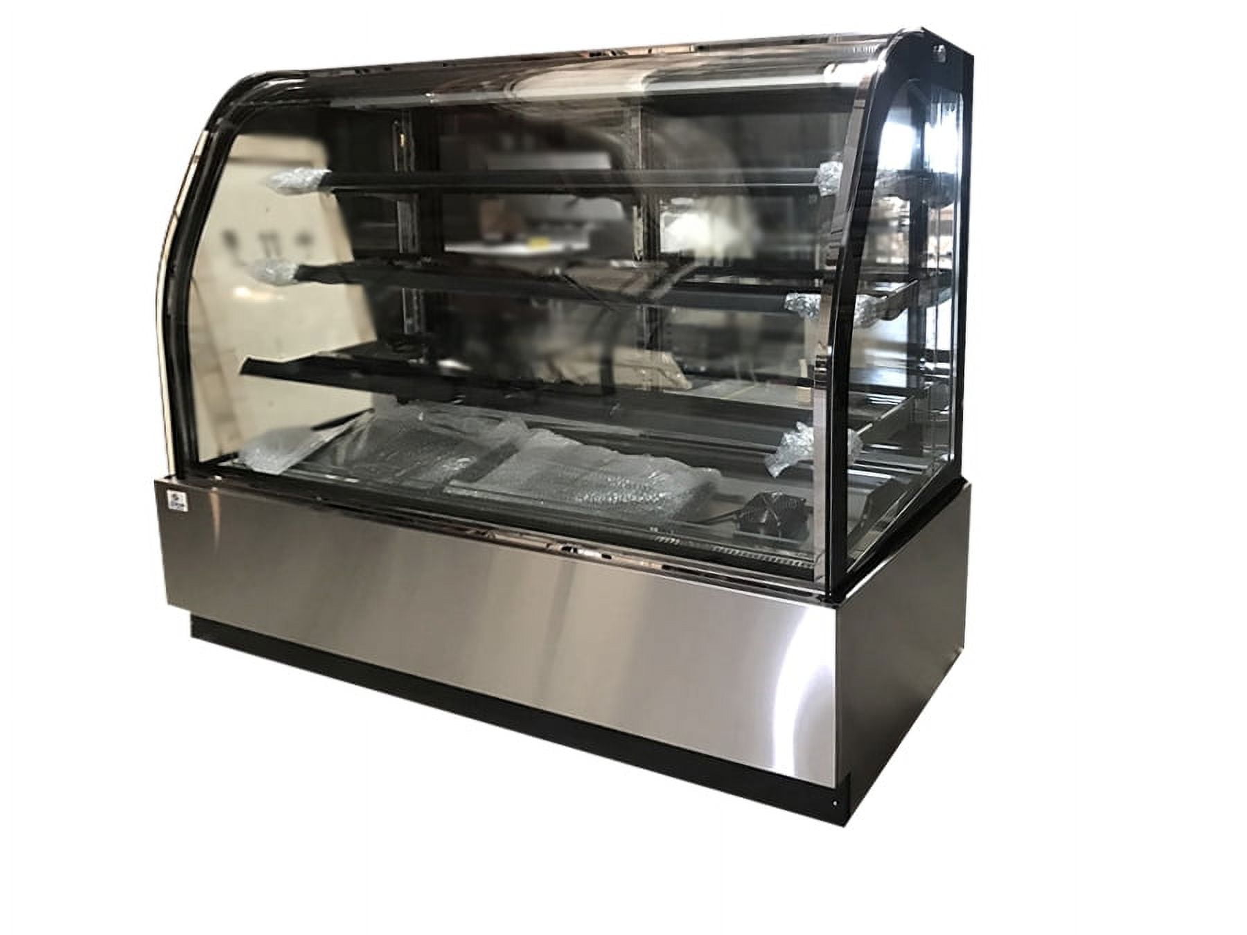 23 Cu Ft 72" Commercial Refrigerated Bakery Display Cooler Case for ...