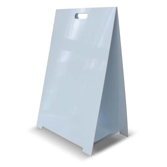 23" Double- Sided Corrugated Plastic Dry Erase Marquee Easel, Signboard ...