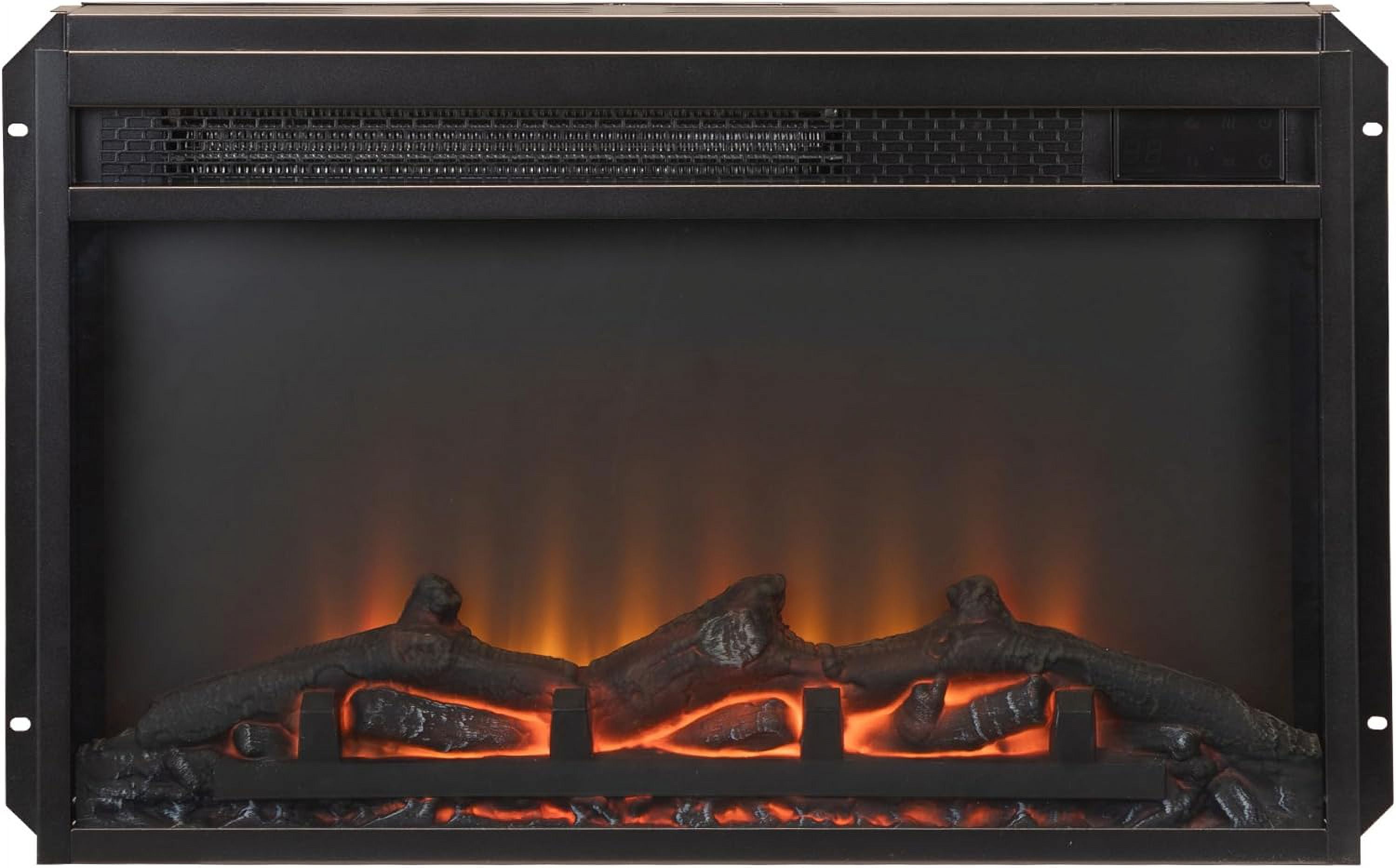 23" Electric Fireplace Insert Heater Stove with Hearth Flame, Indoor ...