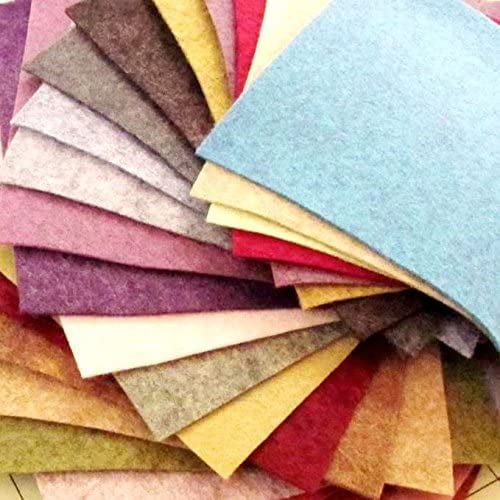 23 Felt Sheets - 6X6 inch Heathered Collection - Made in USA - Merino ...