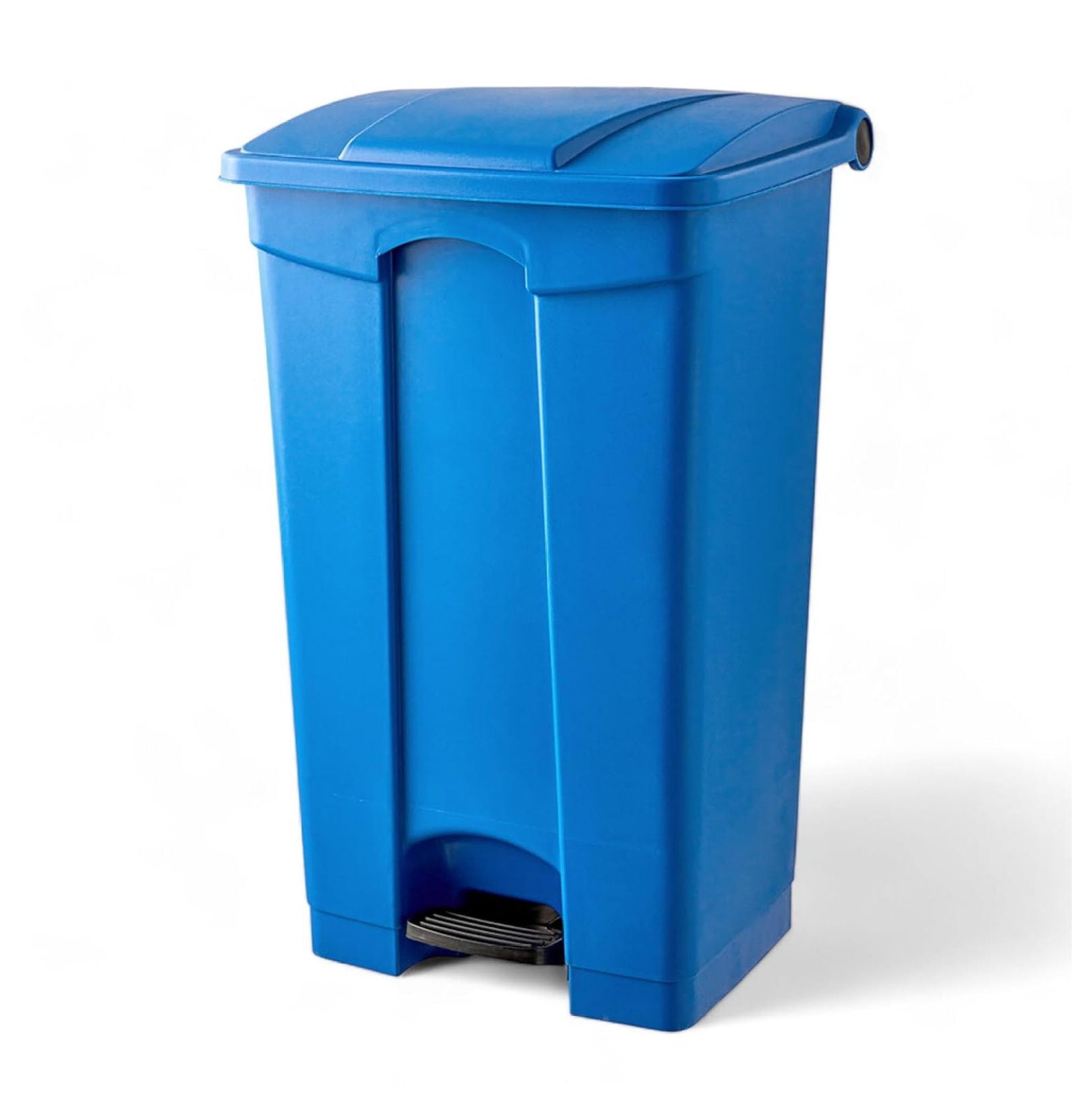 23 Gallon Blue Step On Trash Can - Hands- Waste Bin with Odor Control ...