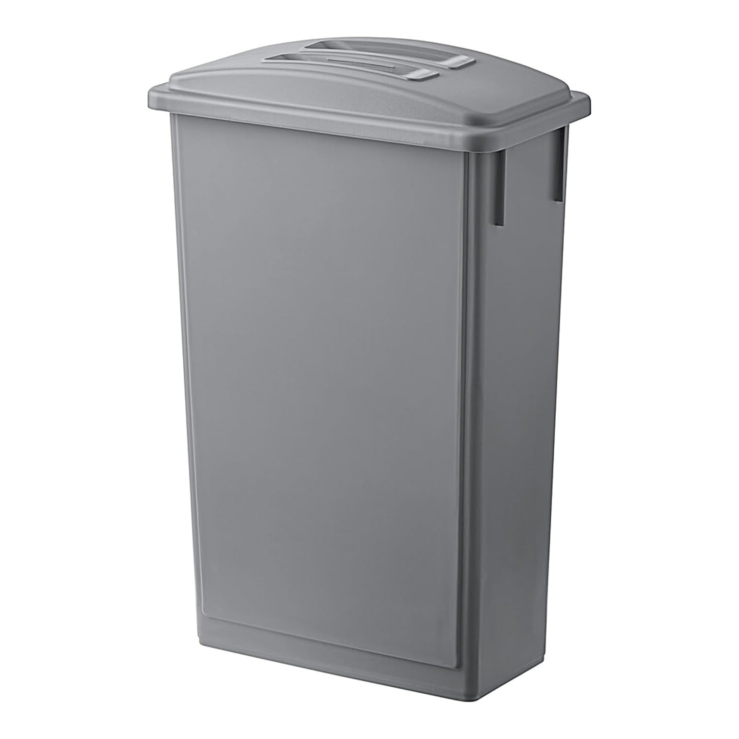 23 Gallon Gray Slim Rectangular Trash Can with lid Restaurant Trash can ...