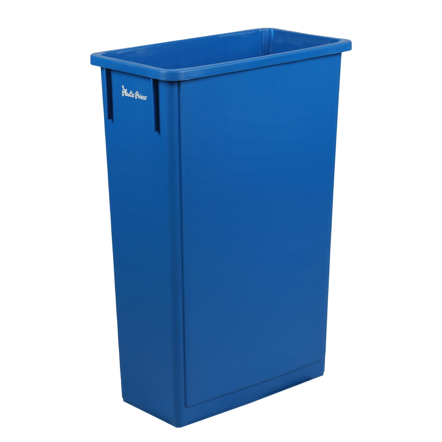 23 Gallon Slim Trash Can, Commercial Black Rectangular Garbage Can ...