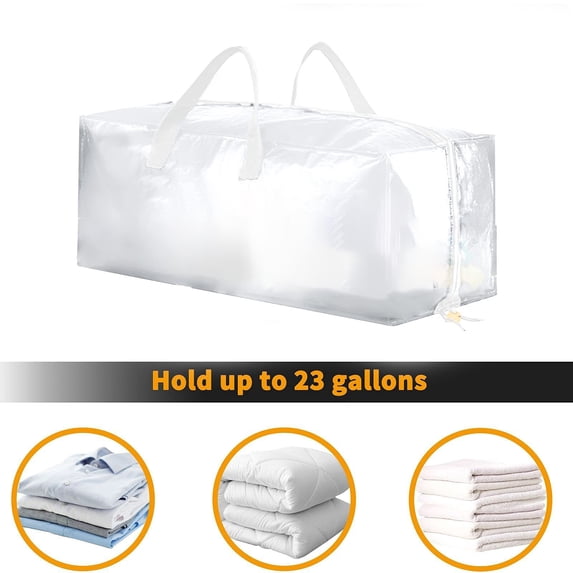 23 Gallon Waterproof Moving Bag - PE Material, Versatile Travel and ...