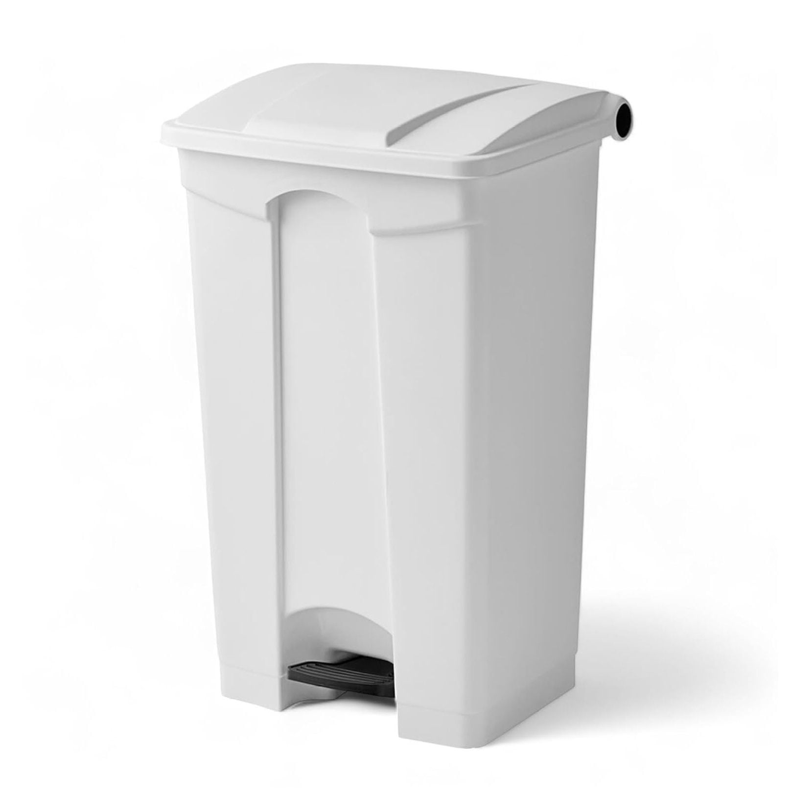 23 Gallon White Step On Trash Can - Hands- Waste Bin with Odor Control ...