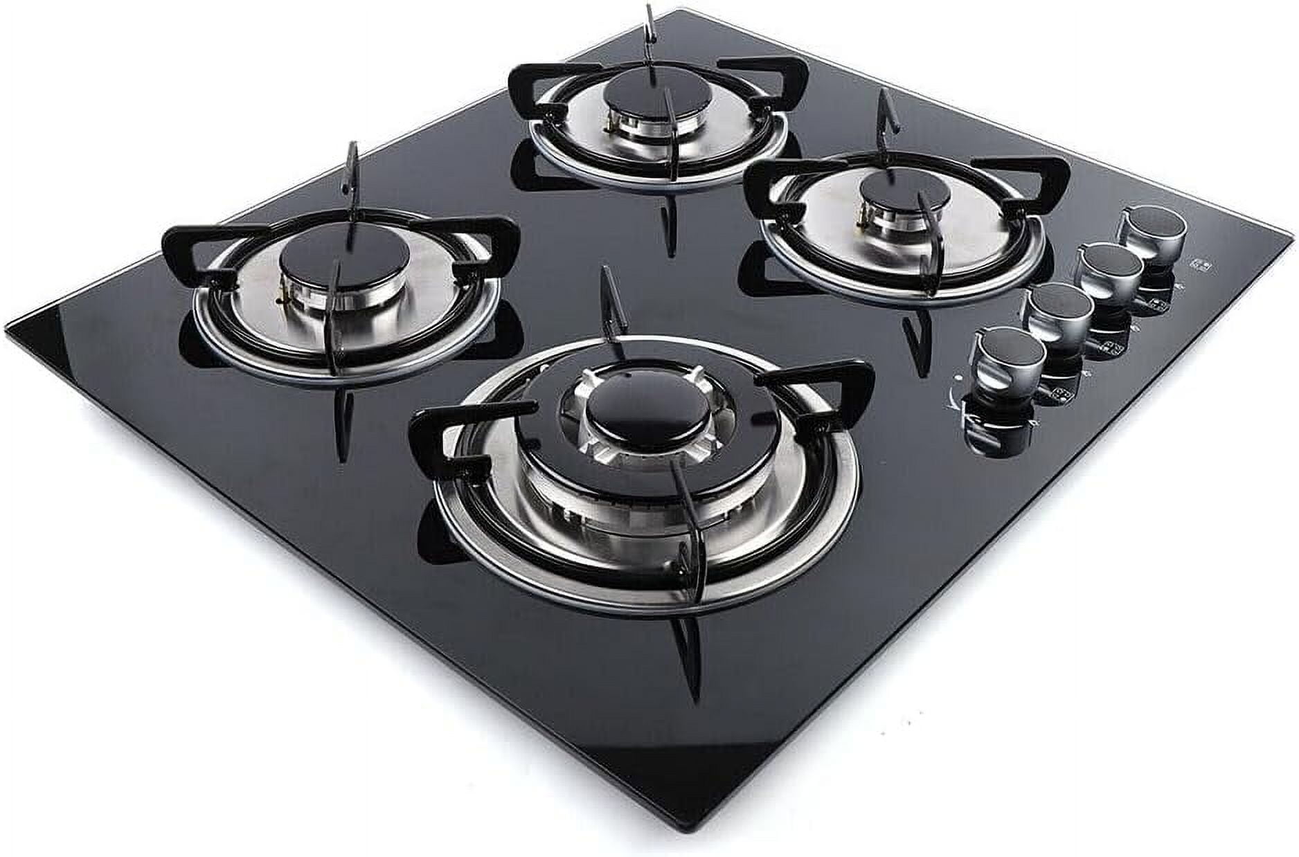 23" Gas Cooktop, Built in Gas Cooktop 4 Burners Stainless Steel Stove ...