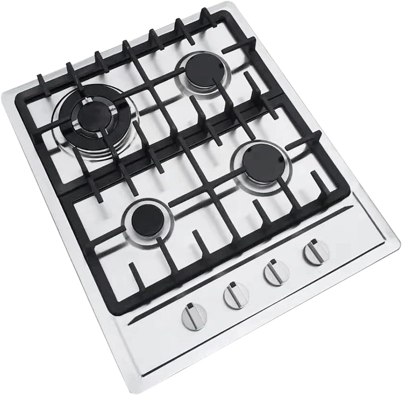 23" Gas Cooktop Sealed Stainless Steel 4 Burners Stove NG/LPG ...