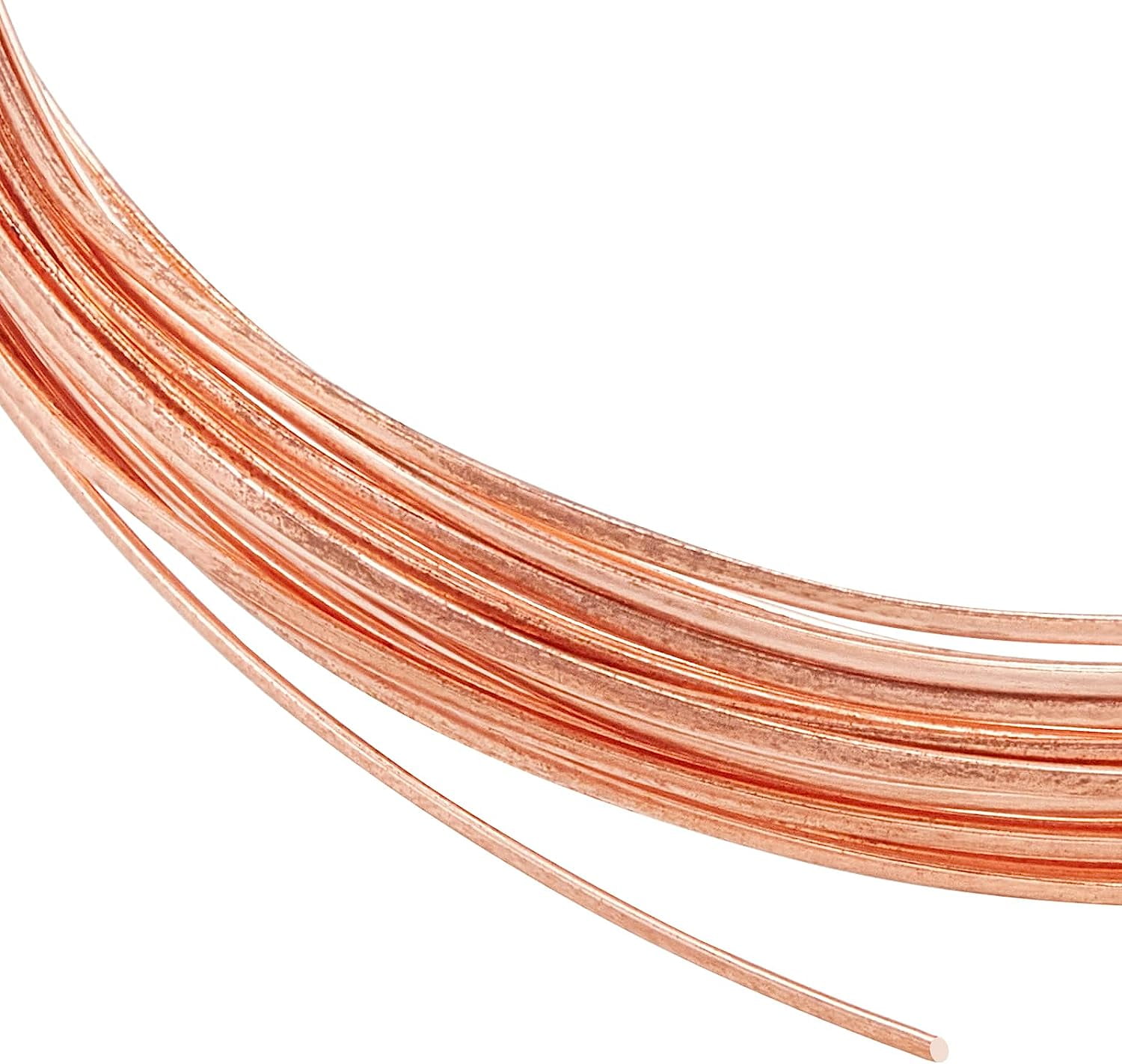 23 Gauge 20 Feet Half Round Copper Wire 0.6mm Wide Bare Copper Beading ...