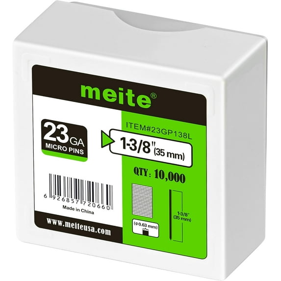 23 Gauge Pin Nails, 1-3/8-Inch Micro Headless Pins for Pin Nailer ...